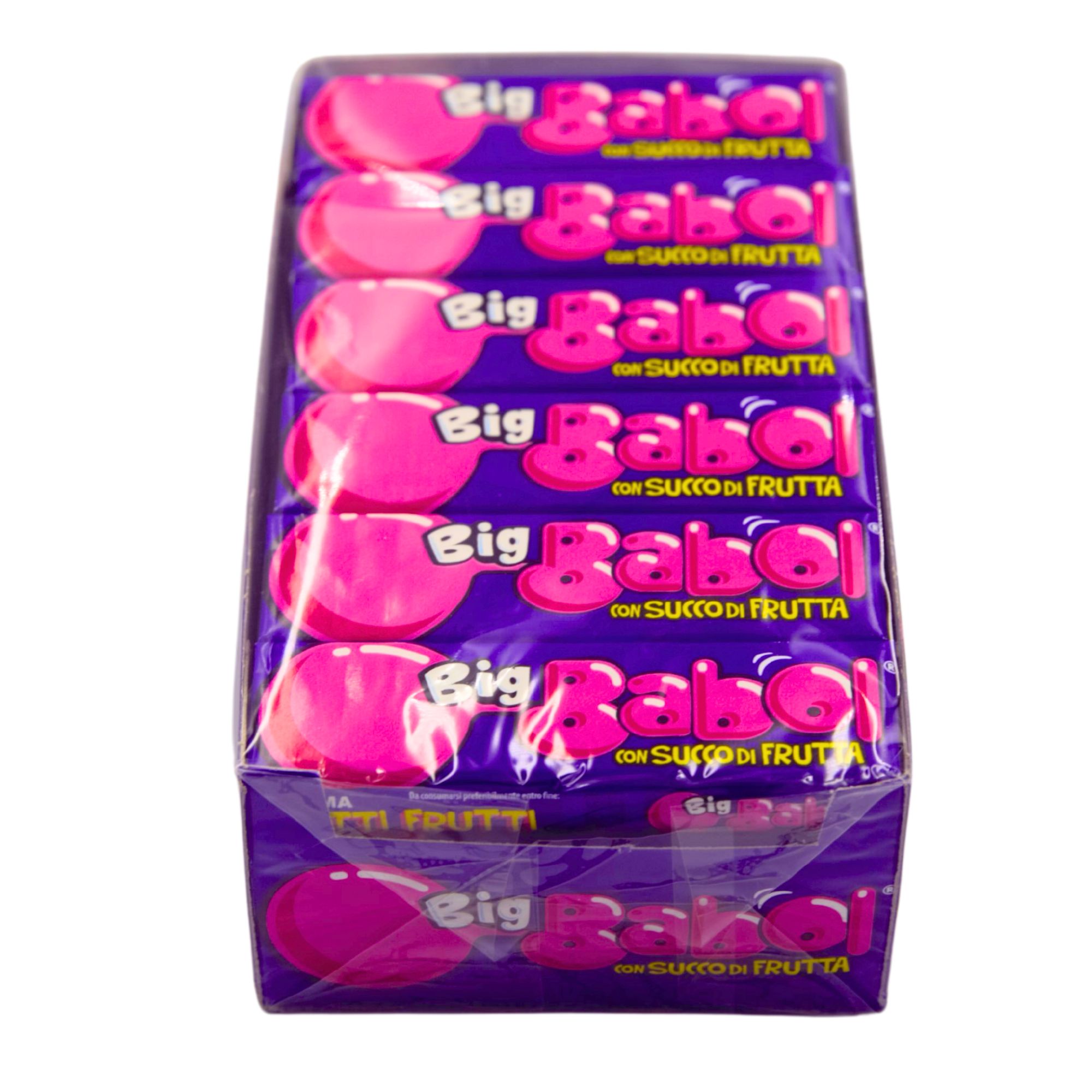 Big Babol Chewing Gum frutta senza glutine, 24 pacchetti - E&S Vending