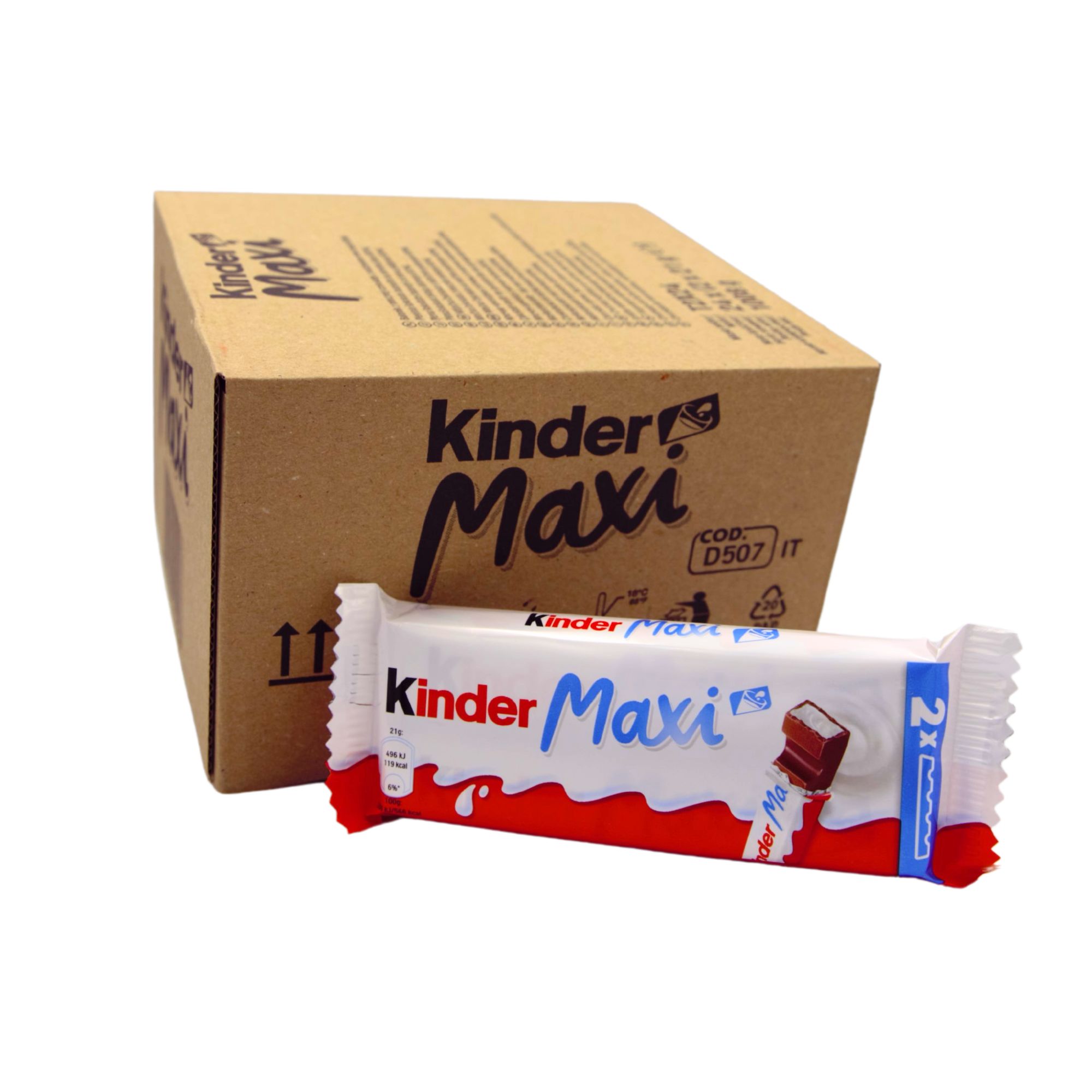 Kinder Maxi in confezione da 24 pezzi x 21gr a confezione - E&S Vending