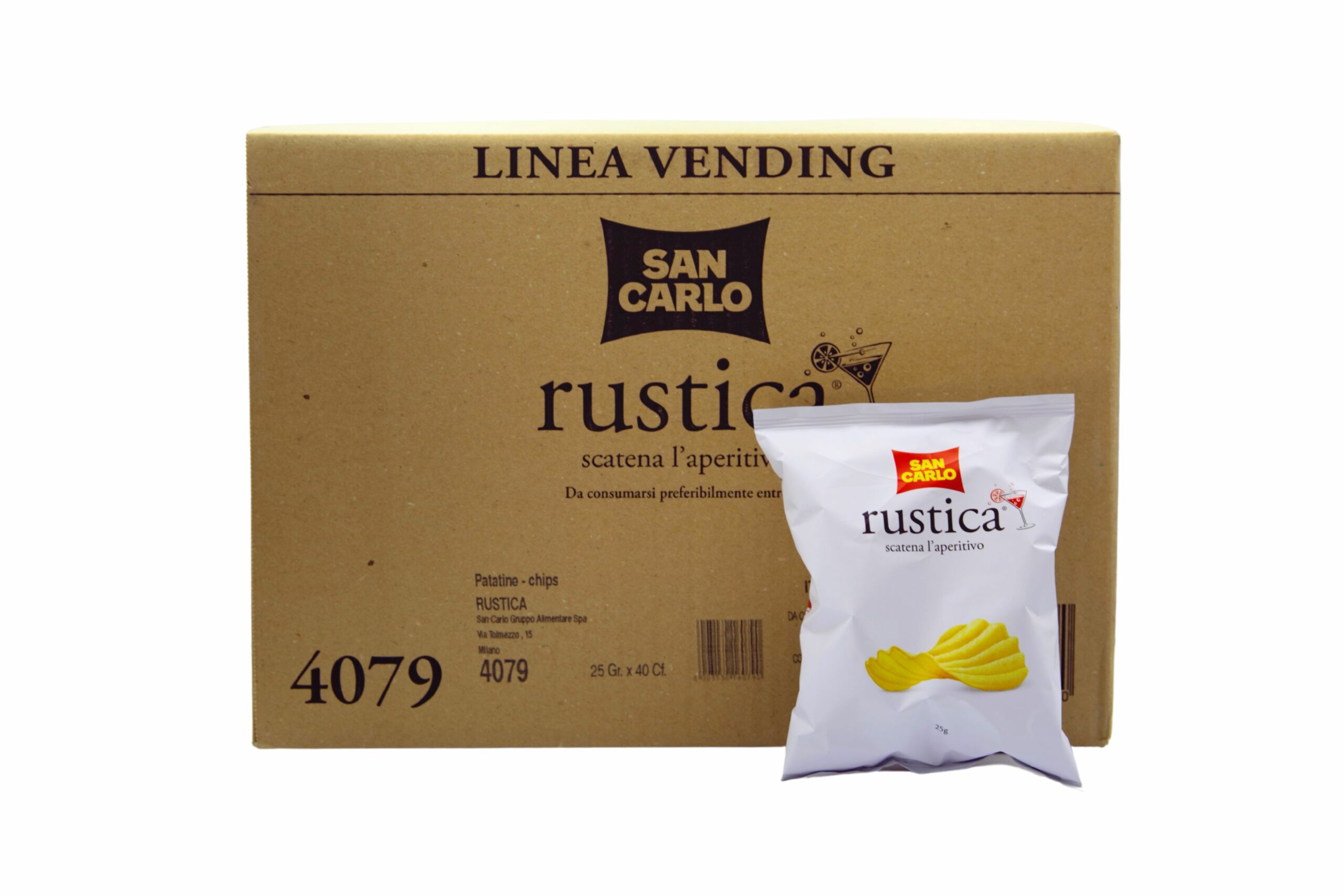 Patatina San Carlo Rustica 40 x 25 gr - E&S Vending