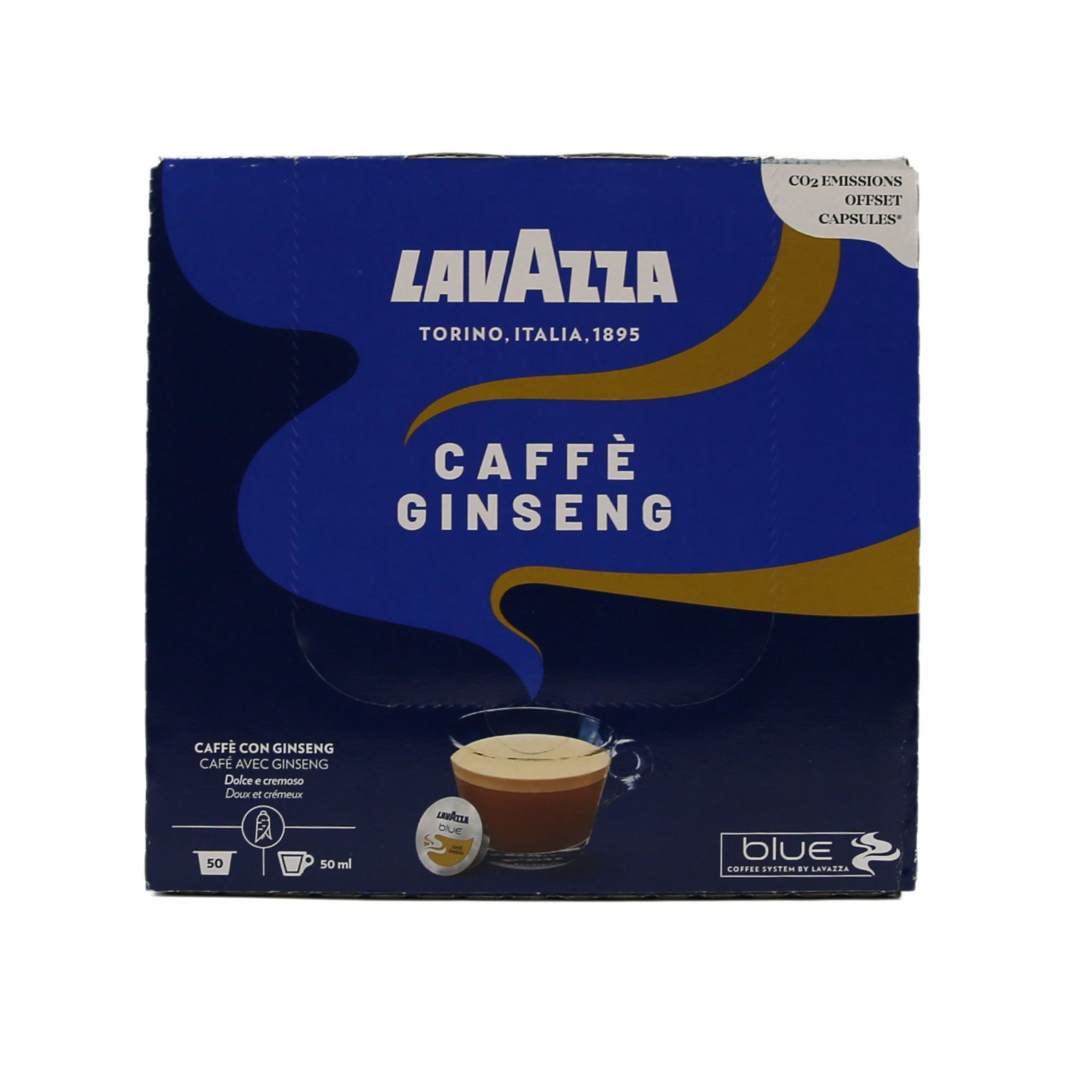Caffè Ginseng Blue Lavazza, 50 capsule - E&S Vending